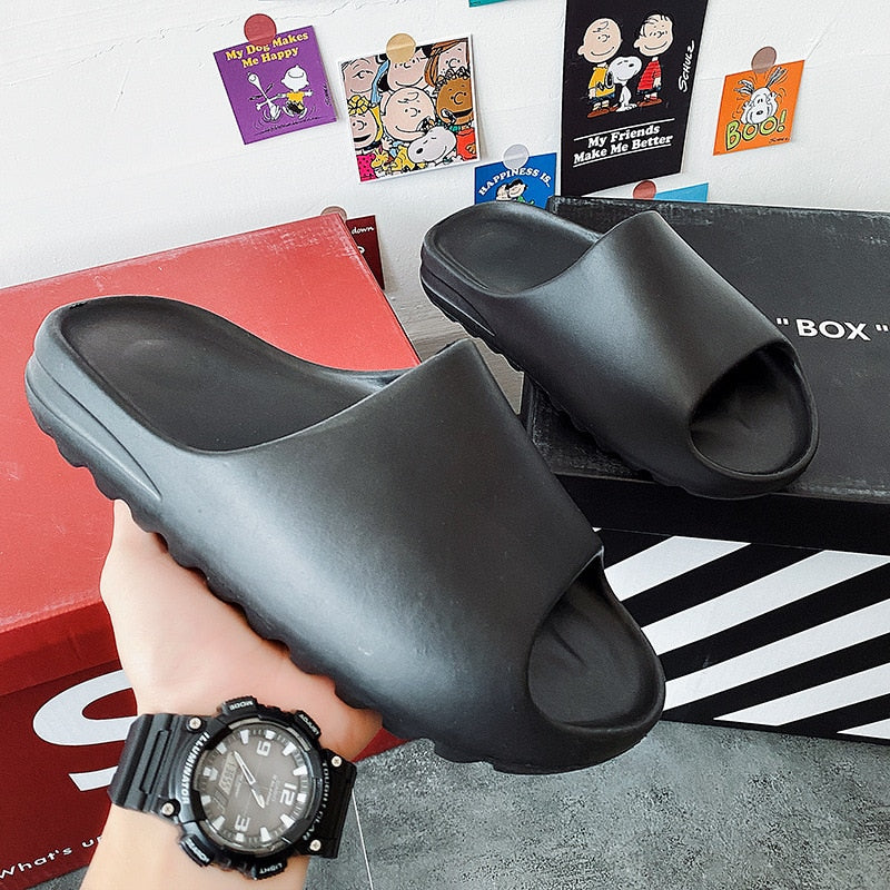 MOF Kids Boys and Girls Water-Friendly Foam Slides with Fashionable De